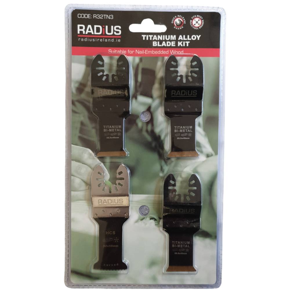 Radius 3 Plus 1 Multi-Tool Blade Set – Dynamite Hardware
