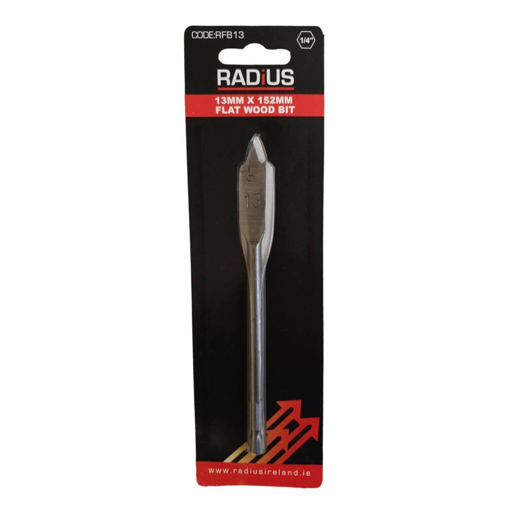 Radius 13mm X 152mm Flat Wood Bit – Dynamite Hardware