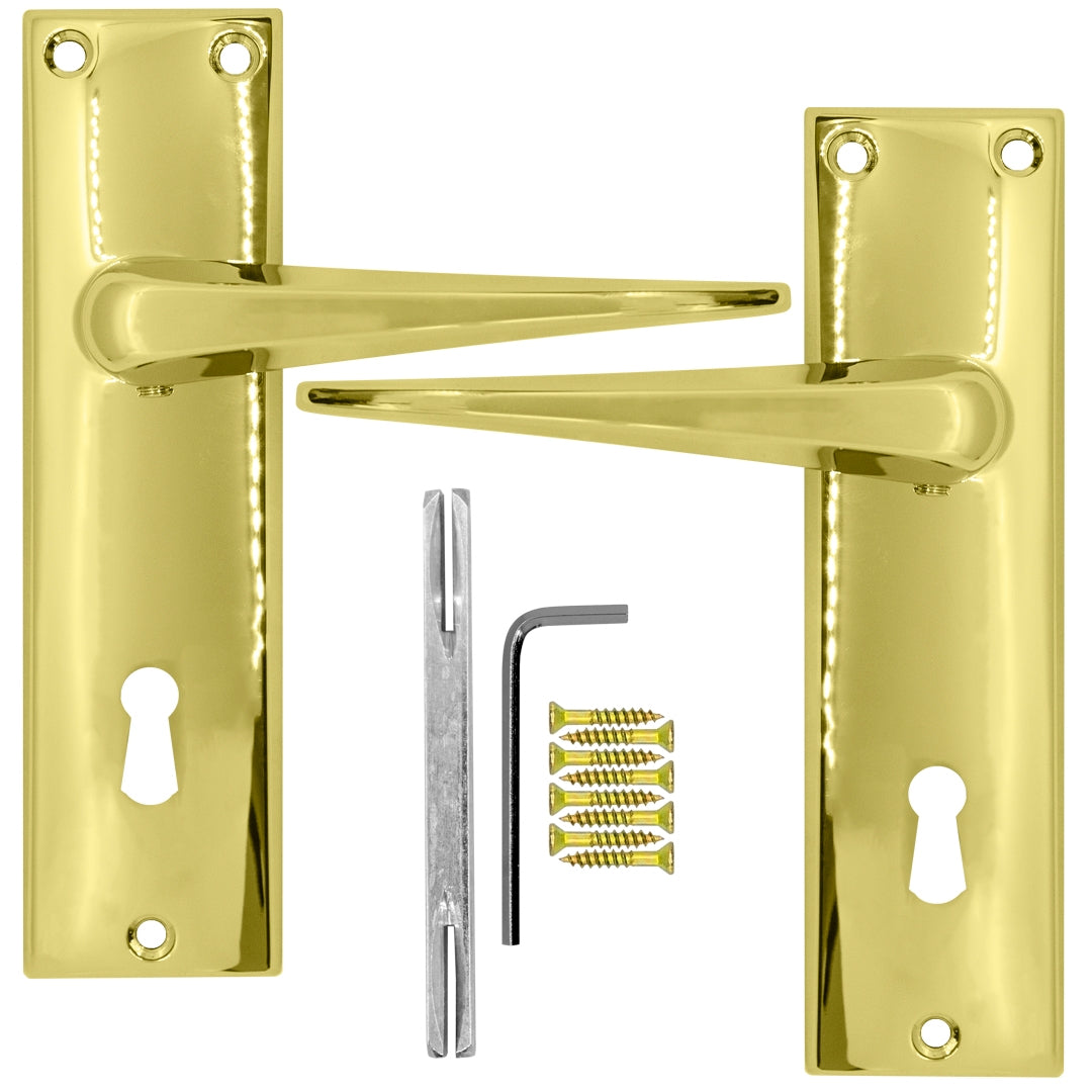 Radius Brass Elbe Plated Handles – Dynamite Hardware
