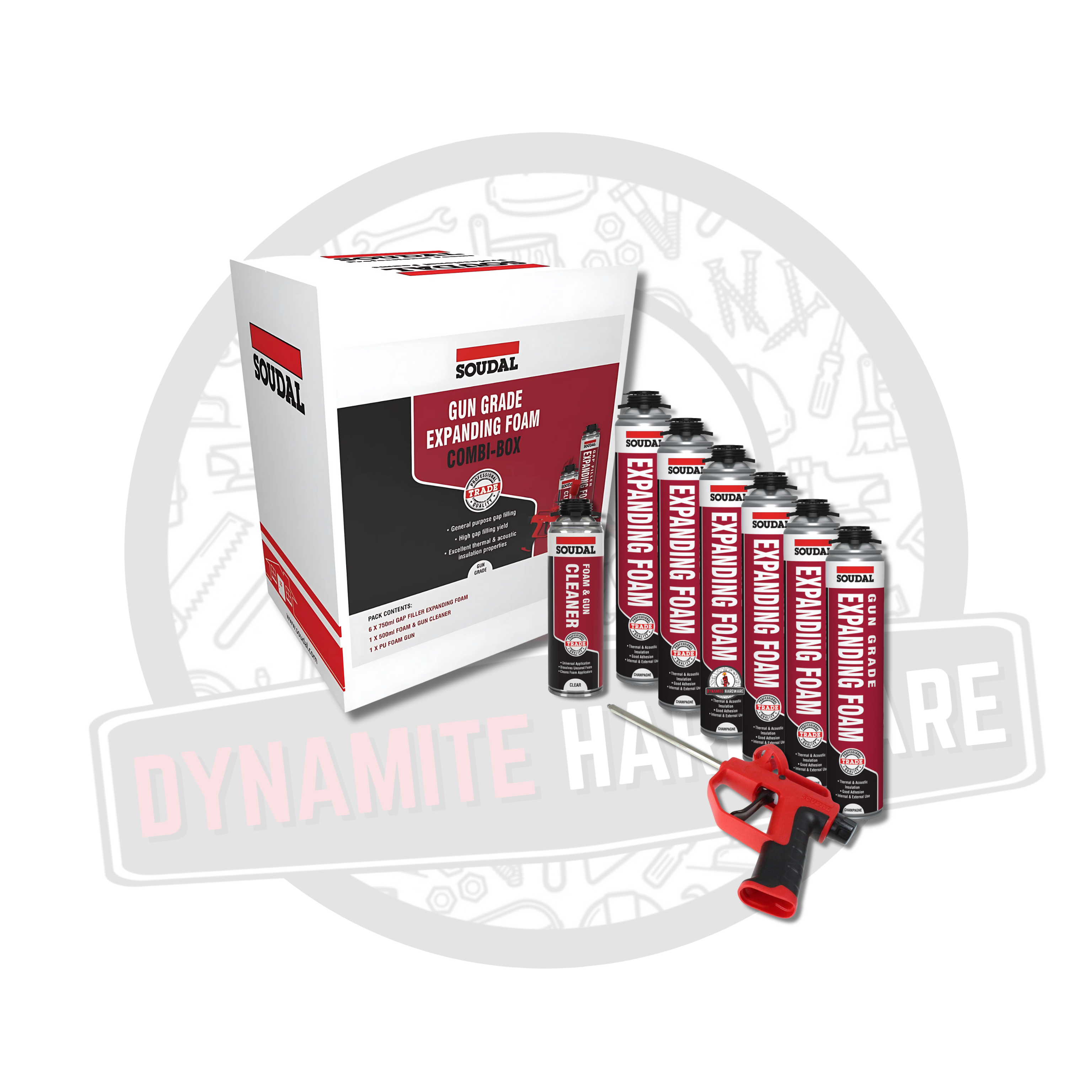 GUN GRADE EXPANDING FOAM COMBI-BOX – Dynamite Hardware